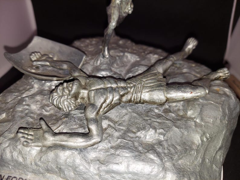 Limited Edition --religious David Goliath Pewter Bible Christmas Church ...