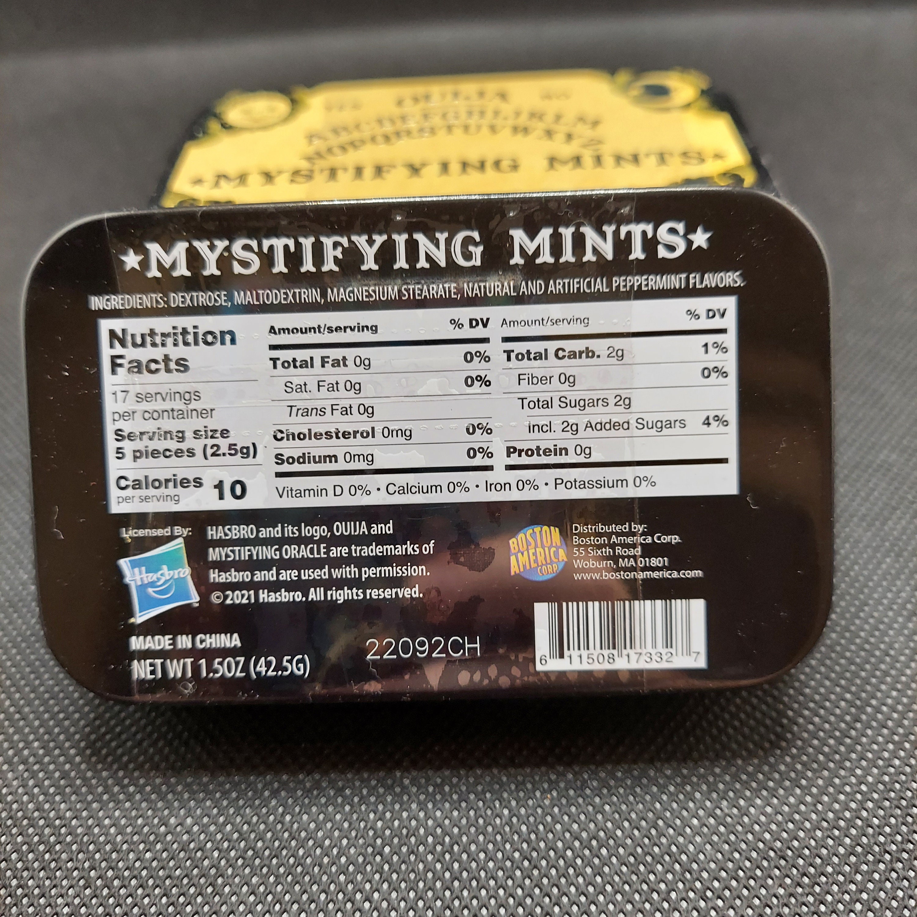 NEW Candy Tin Ouija Board Mystifying Mints Sealed Container Witch ...