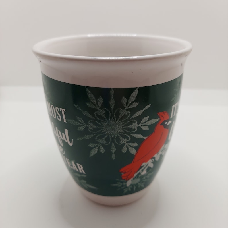 Royal Norfolk Christmas Mug: Red Cardinal Bird Holiday Decor Gift Birds ...