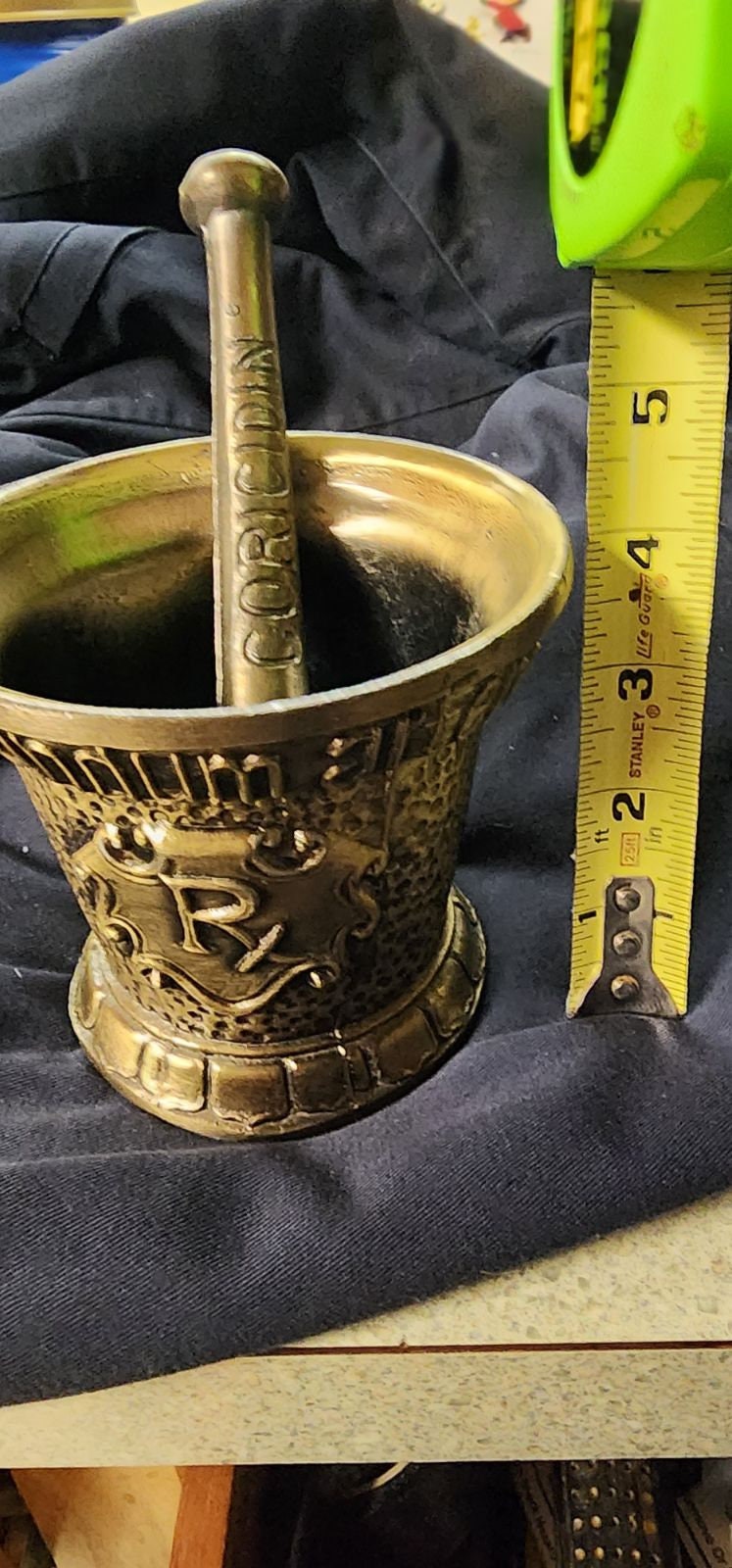 Vintage Pharmacy Mortar Pestle Grinder Secundum Artem RX - Etsy