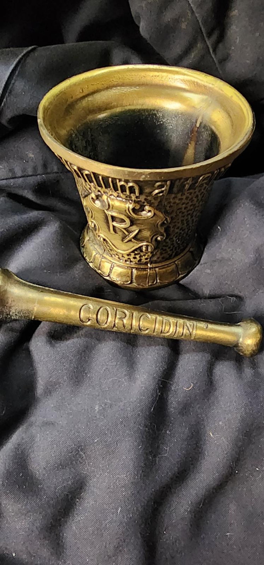 Vintage Pharmacy Mortar Pestle Grinder Secundum Artem RX - Etsy