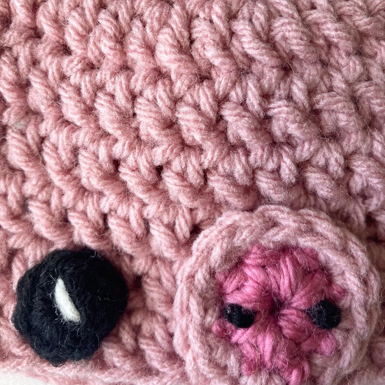 Crochet Pig Hat Small - Etsy