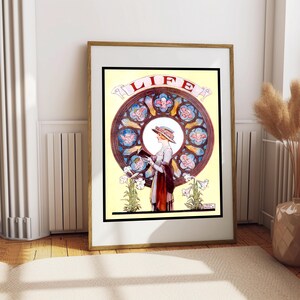 Life Magazine Cover Art Vintage Magazine Print Retro Print Women ...