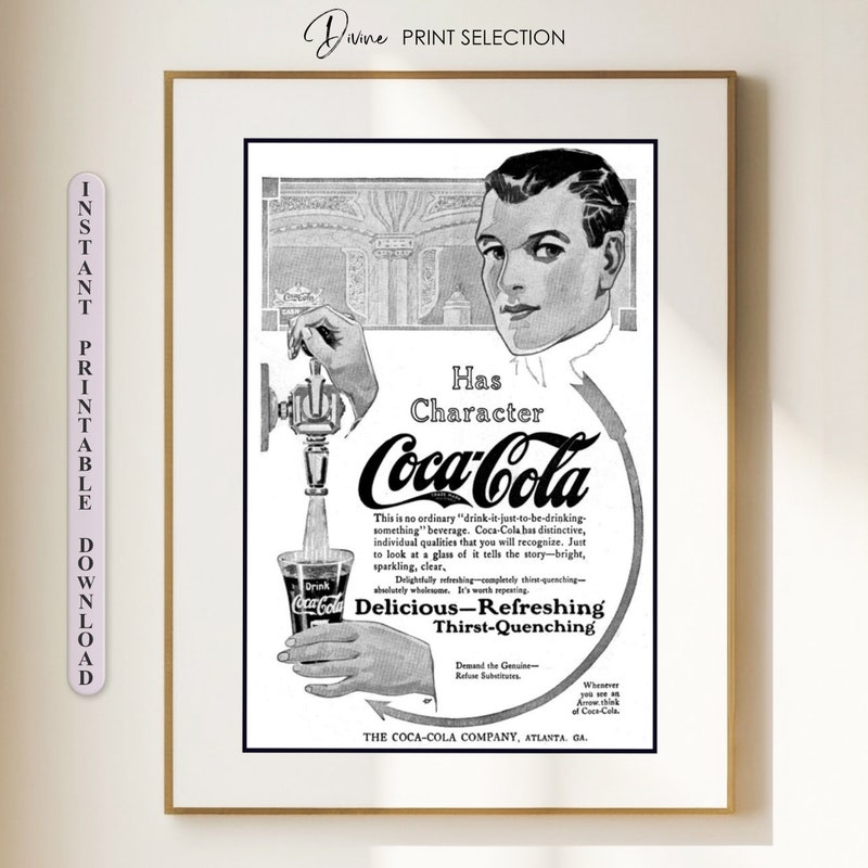 Coca Cola Poster - Etsy