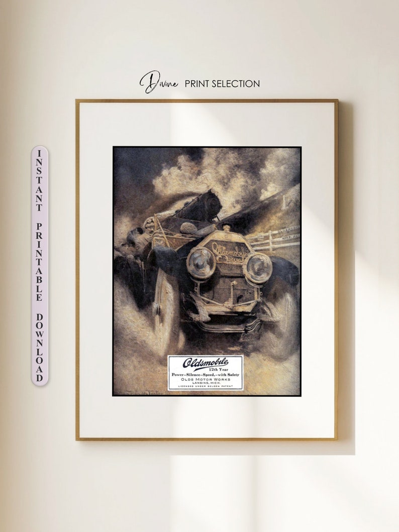 Oldsmobile Car Print Vintage Car Print 1920's Advertisement Vintage Ad ...