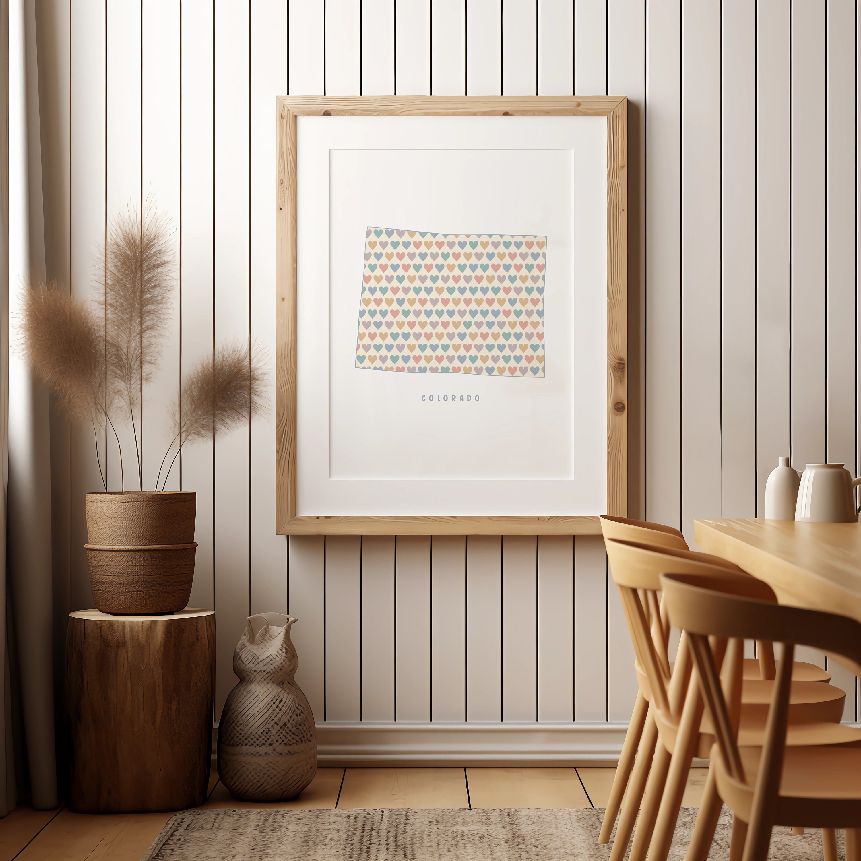 Colorado Map Print Colorado Map Silhouette Printable CO Map Boho Wall ...