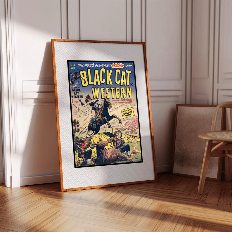 1950s Western Comic Artwork Vintage Western Memorabilia and Gifts Gifts ...