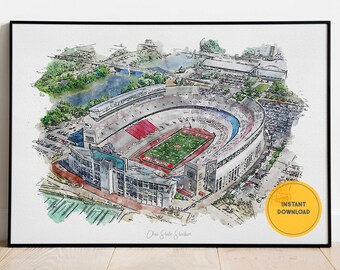 Ohio State Art | Etsy