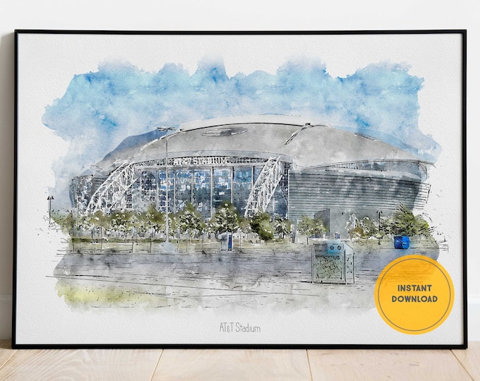 AT&T Stadium Sign, Dallas Cowboys Decor, Dallas Cowboys Sign, Gift for ...