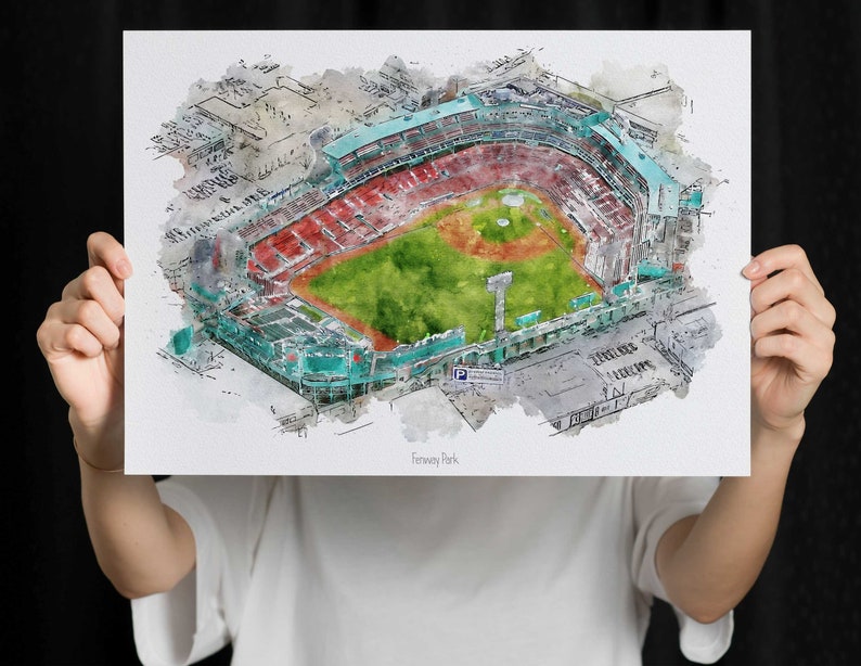 Fenway Park Poster Fenway Park Print Boston Red Sox Poster | Etsy
