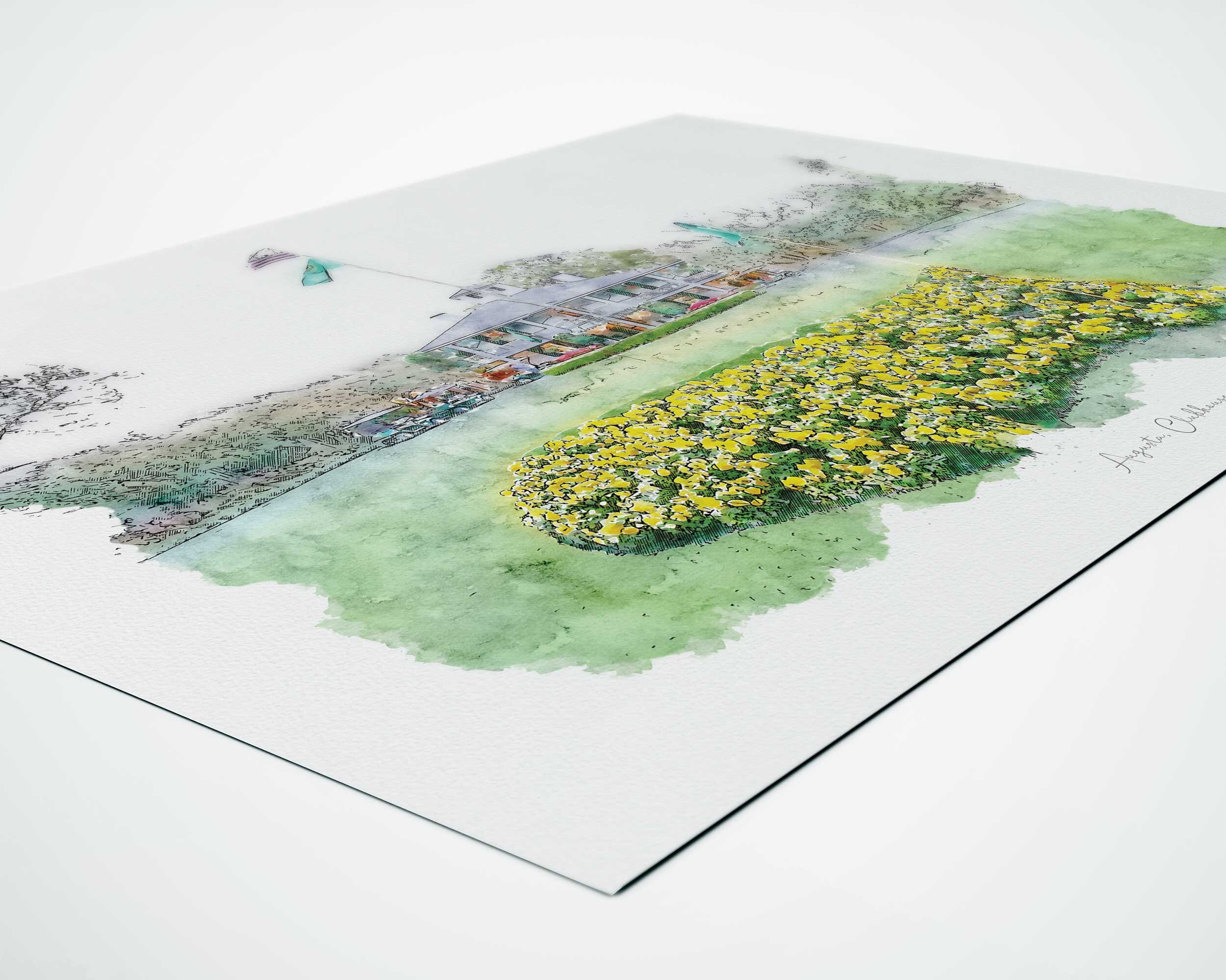 Augusta National | Digital Print | Office Decor | Gift for Him | Golf ...