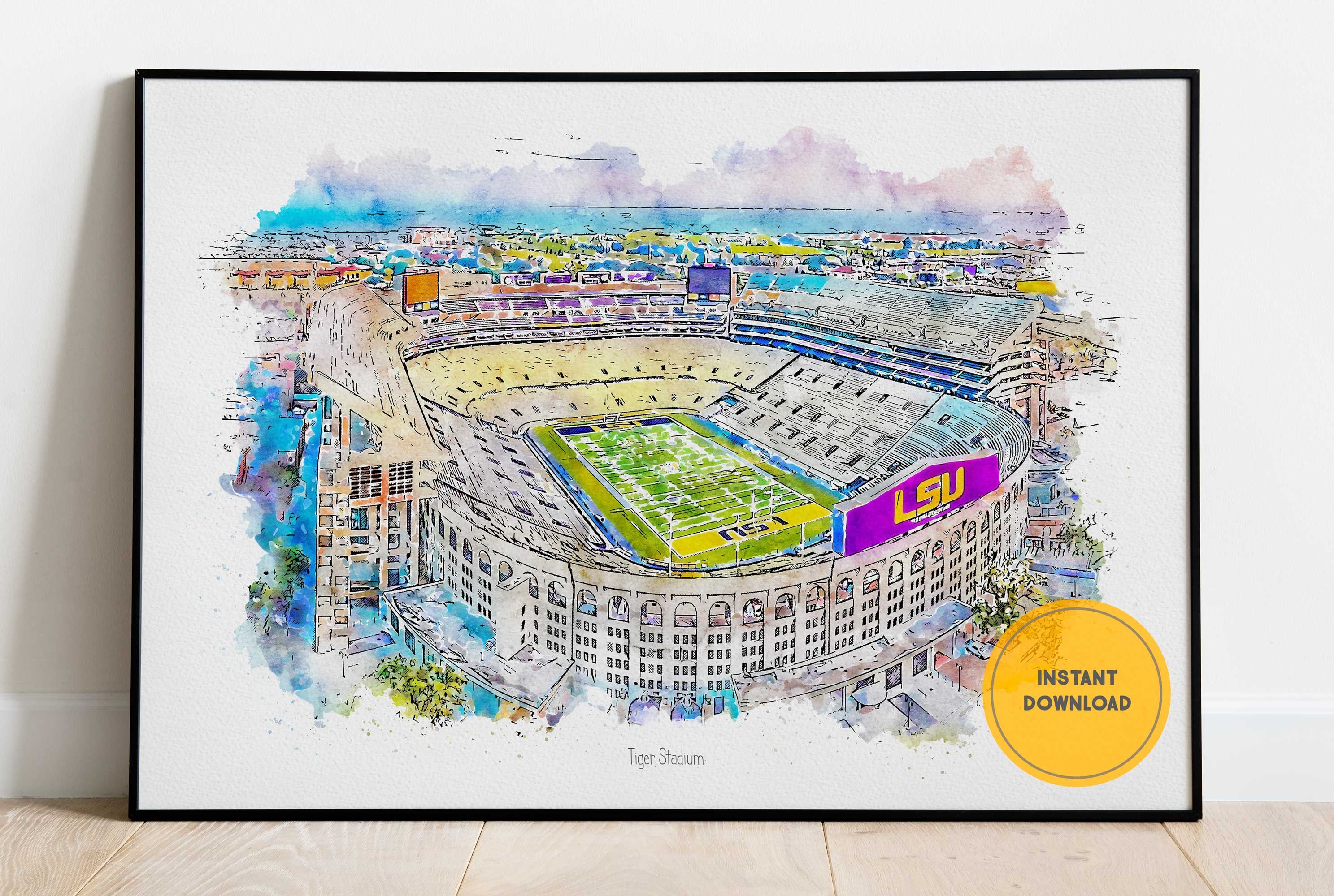 Lsu Tiger Painting - Etsy