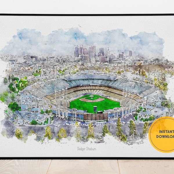 Dodgers Baseball Printable - Etsy