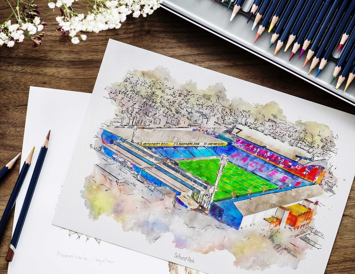 Crystal Palace Poster Selhurst Park Stadium Football Poster - Etsy
