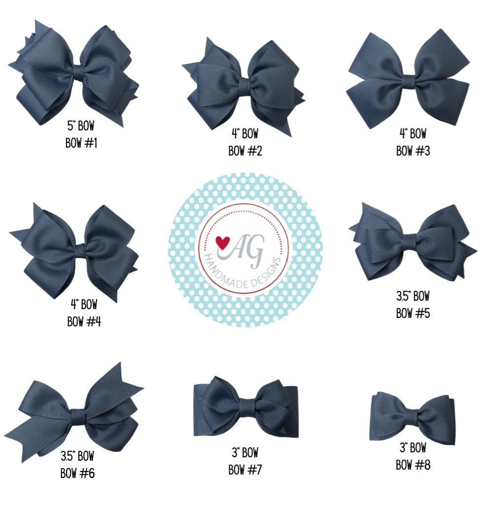 CHOOSE YOUR STYLE Hair Bow, Copper Hair Bow, Solid Color Hair Bow, Fall ...