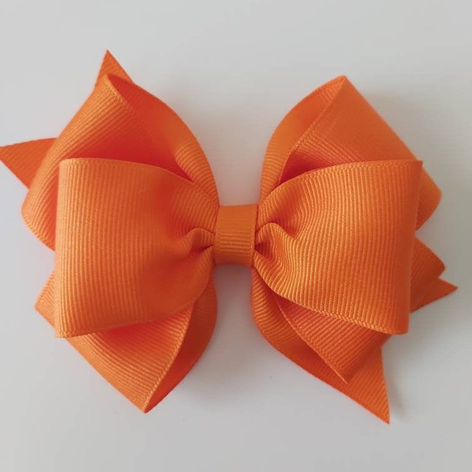 CHOOSE YOUR STYLE Hair Bow Orange Hair Bow Solid Color Hair - Etsy