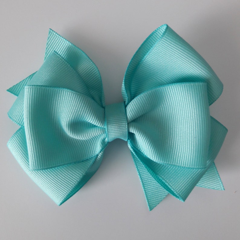 Solid Color Hair Bow Pastel Color Hair Bows 4 Inch Hair Bow | Etsy