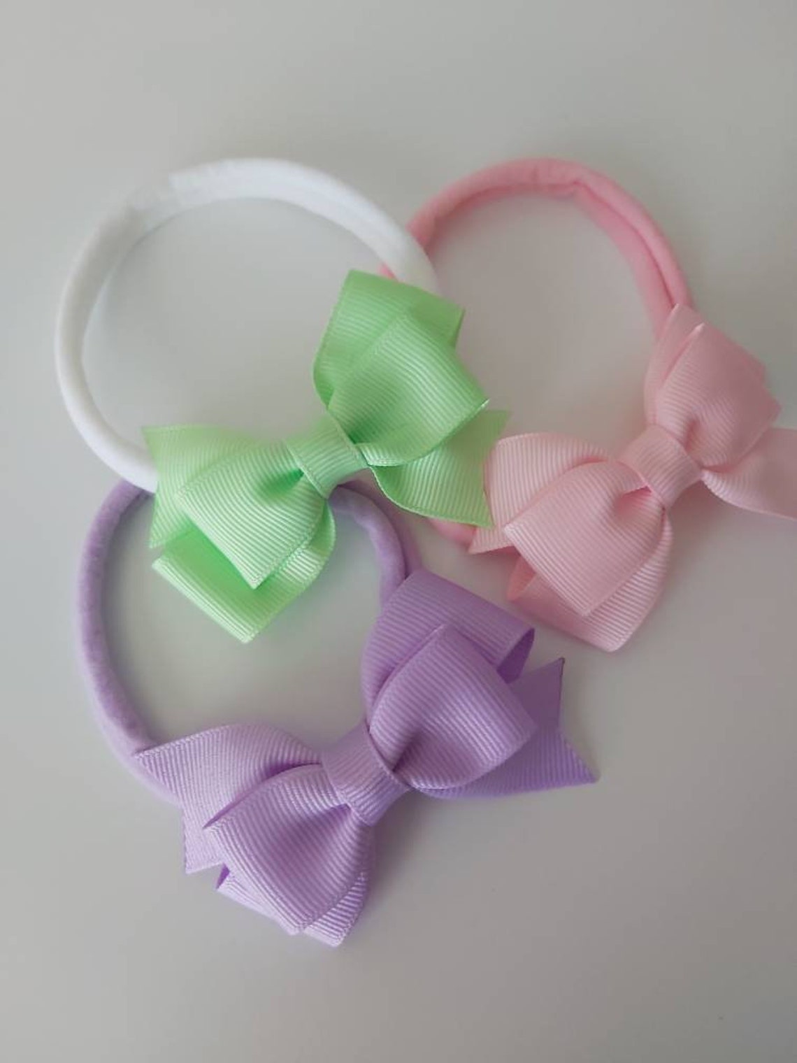 Solid Color Hair Bows Pastel Color Hair Bow Baby Hair Bow - Etsy