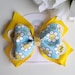 Smiley Face Hair Bow, Retro Flower Hair Bow, Spring or Summer Hair Bow ...
