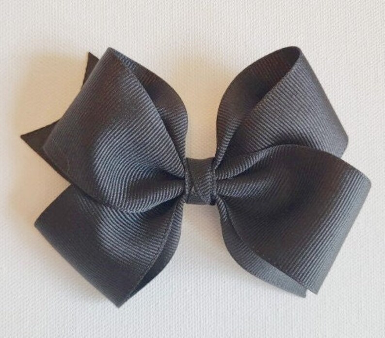 Black Hair Bow - 8 Styles - Etsy