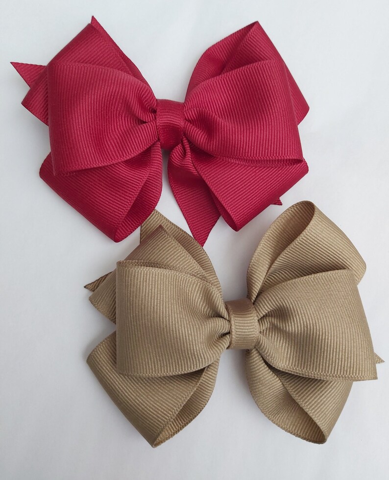 Back to School Hair Bows Uniform Hair Bowsnavy Hair Bow - Etsy