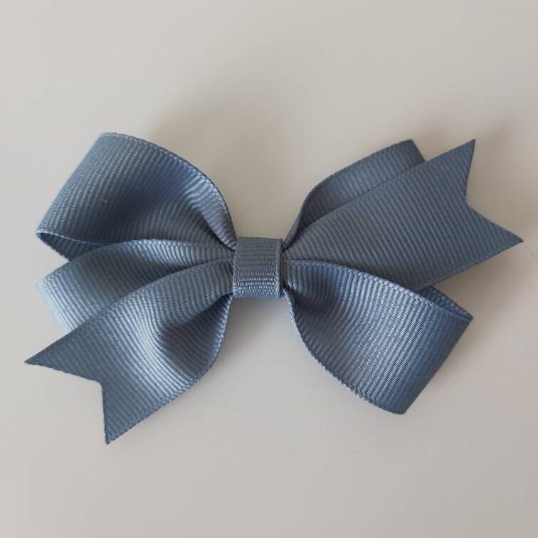 Denim Blue Color Hair Bow - 3 Styles - Etsy