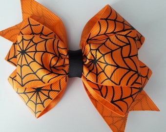 Spider Web Hair Bow - Etsy
