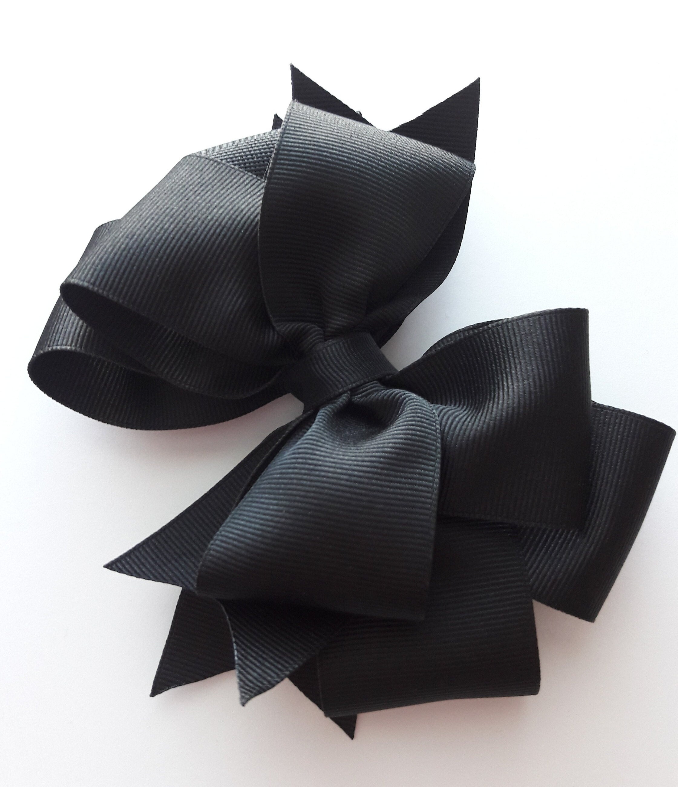 CHOOSE YOUR STYLE Hair Bow Black Hair Bow Solid Color Hair - Etsy