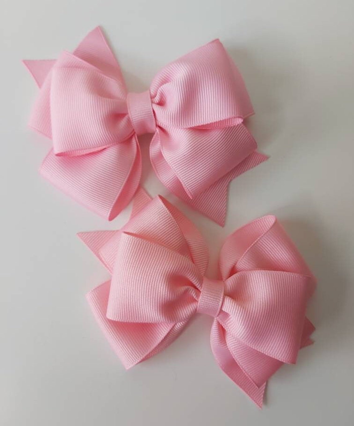 CHOOSE YOUR STYLE Hair Bows Pink Hair Bow Solid Color Hair - Etsy