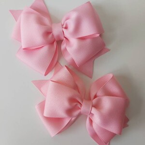 CHOOSE YOUR STYLE Hair Bows, Pink Hair Bow, Solid Color Hair Bow, Hair ...