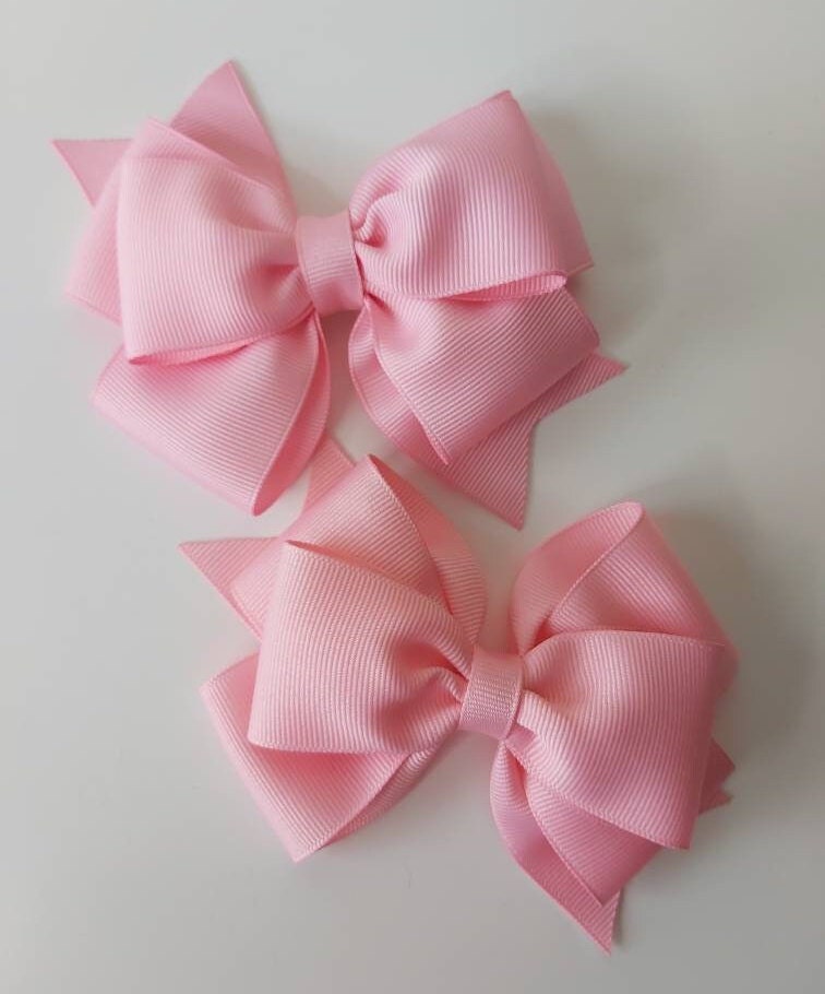 CHOOSE YOUR STYLE Hair Bows Pink Hair Bow Solid Color Hair - Etsy