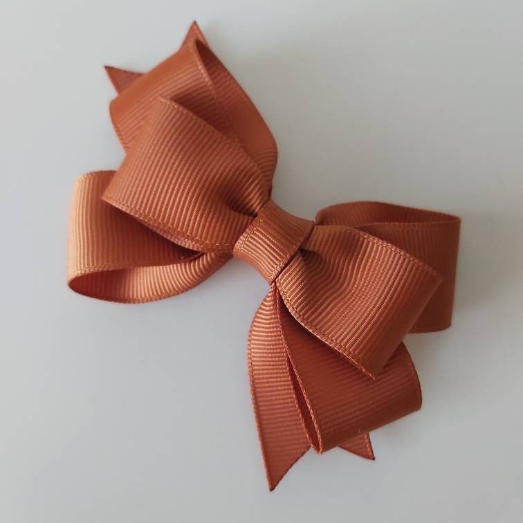 CHOOSE YOUR STYLE Hair Bow Copper Hair Bow Solid Color Hair - Etsy