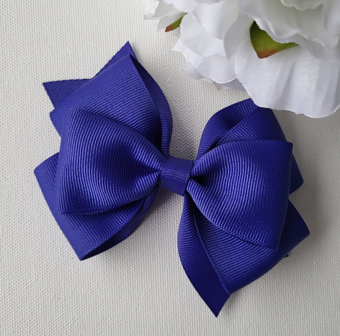 Royal Blue Hair Bow, Uniform Hair Bow, Blue Hair Bow, Hair Bows for ...