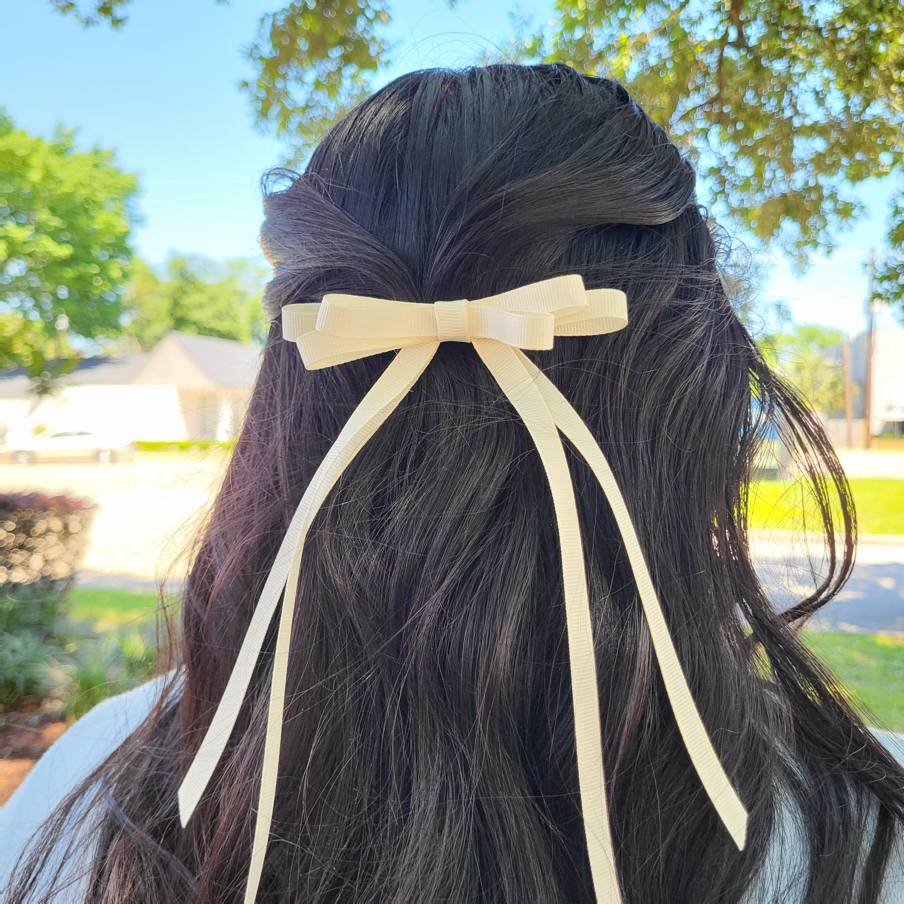 Deal of the Month, Pick Your Color Hair Bow, Long Tail Hair Bow, Hair ...
