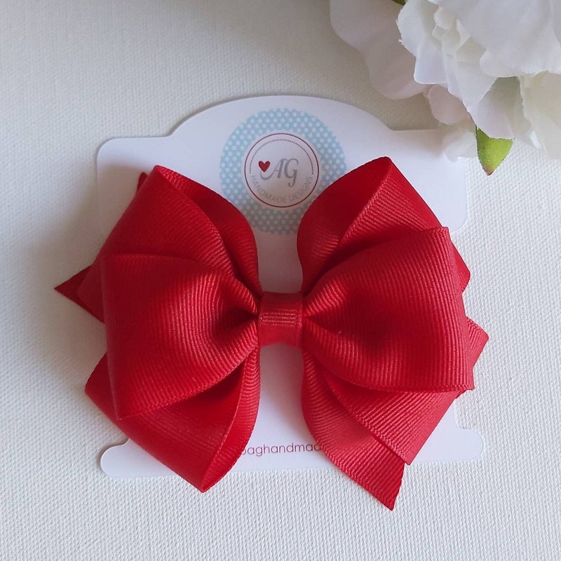 Red Bow - Etsy