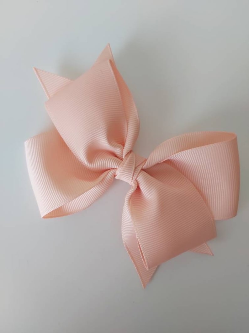 Solid Colors Hair Bows, Pastel Colors Hair Bows, Dusty Rose, Barely ...