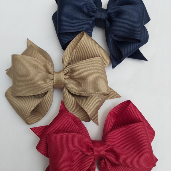 Maroon Hair Bow - Etsy