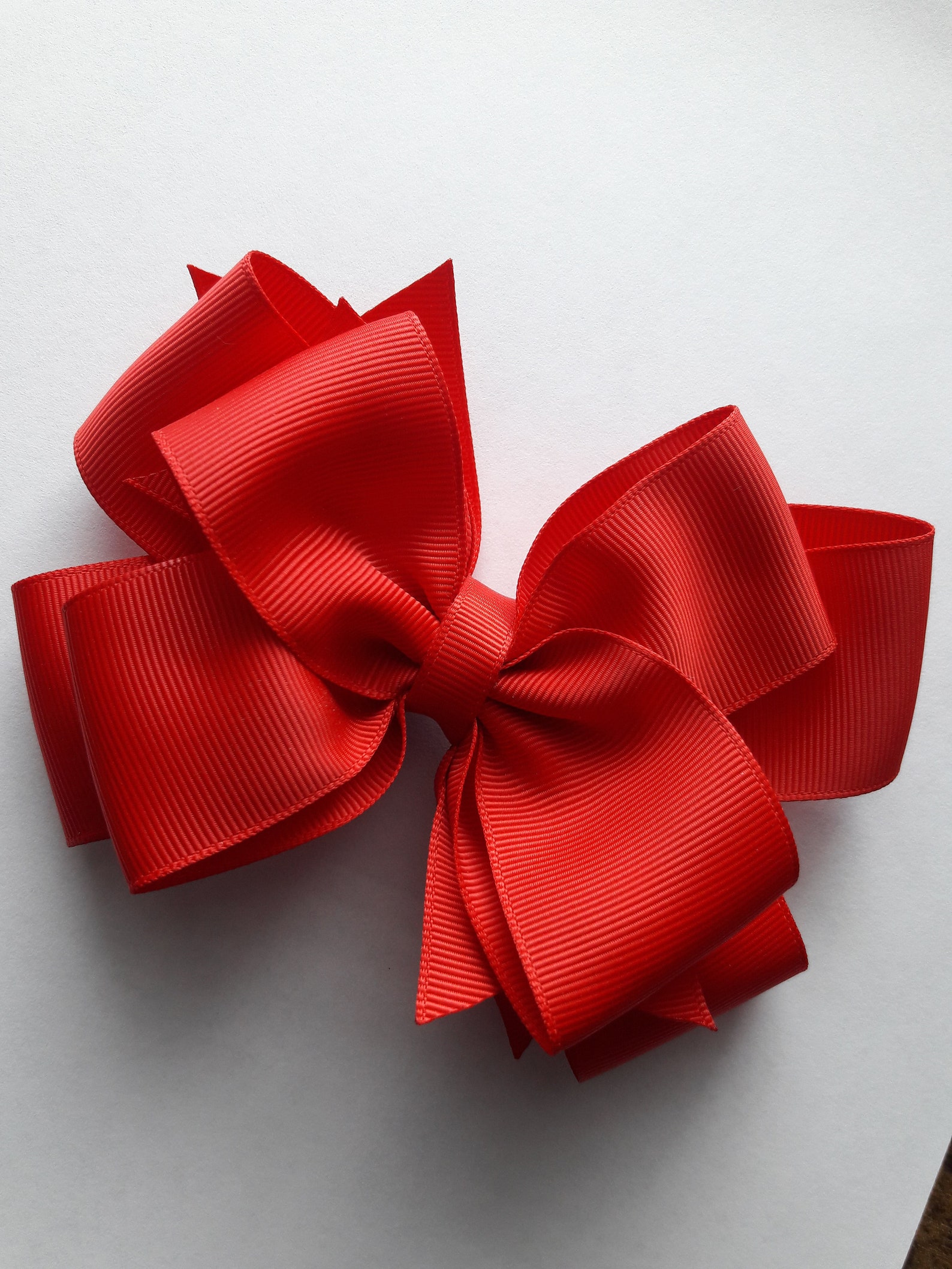 Red Hair Bow Large Red Hair Bow 5 Inch Hair Bow Hair Bows | Etsy