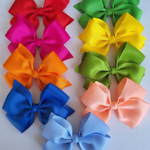 Spring Hair Bows - Etsy