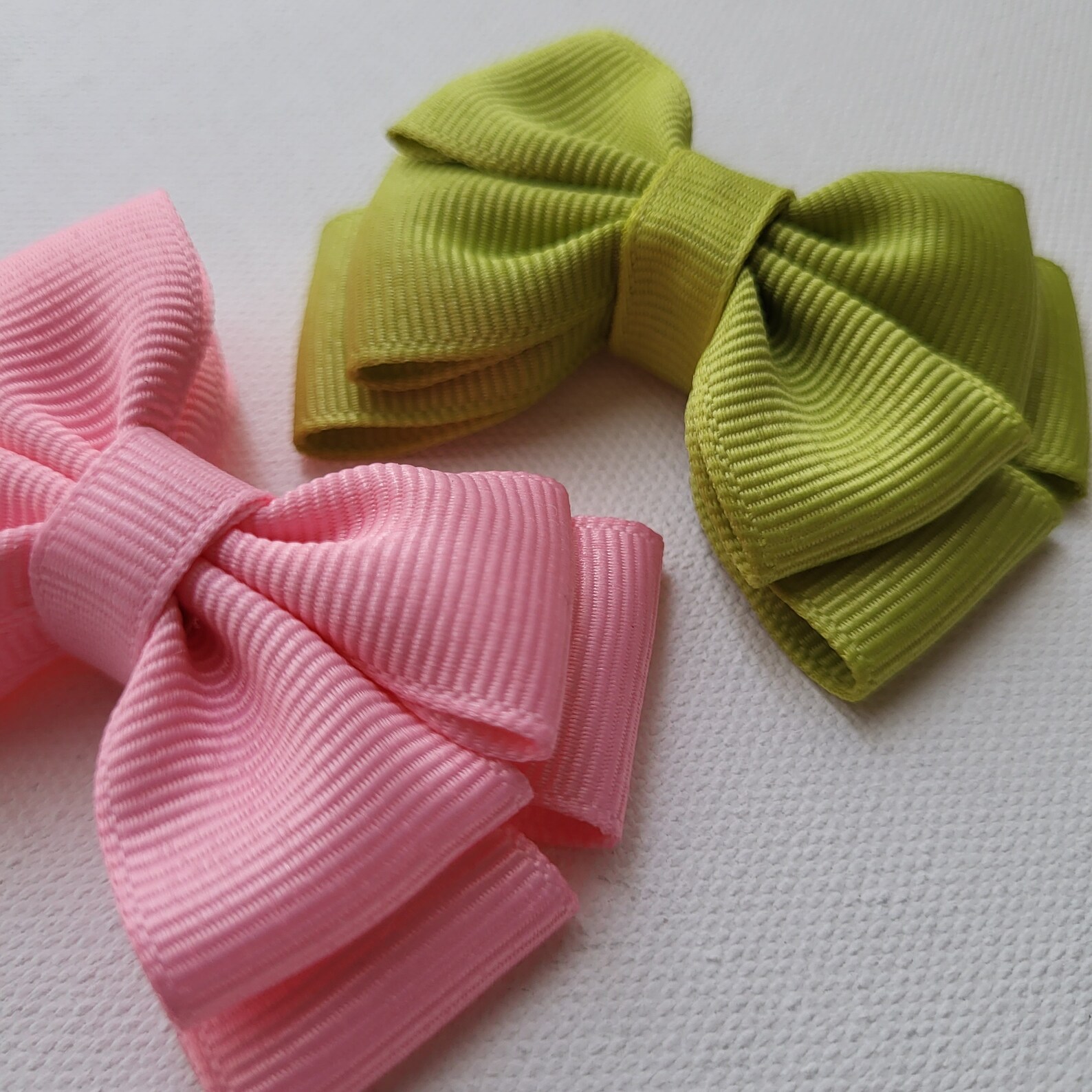 Spring Color Hair Bows, Pastel Colors Hair Bows, Baby Bows, Ribbon Hair ...