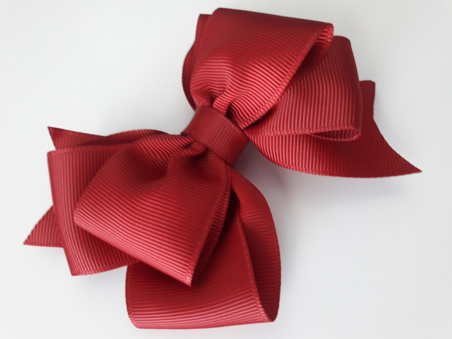CHOOSE YOUR STYLE Hair Bow Maroon Hair Bow Solid Color Hair - Etsy