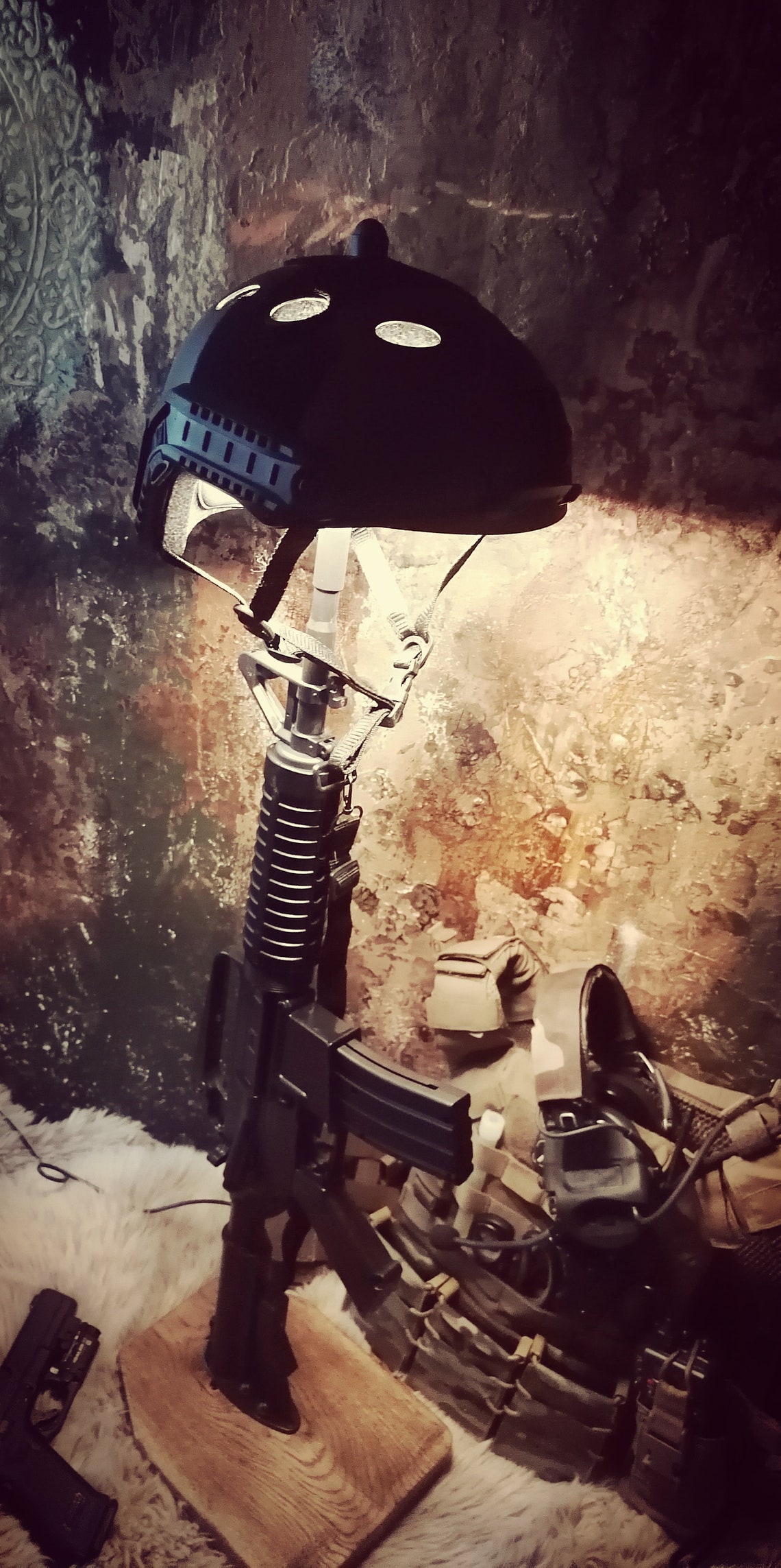 Military Lamp/military Lamp/for Men/lamp/light the Fallen - Etsy