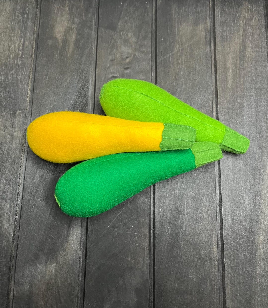 Felt Zucchini Imaginative Play Set for Kids - Garden Harvest Kitchen ...