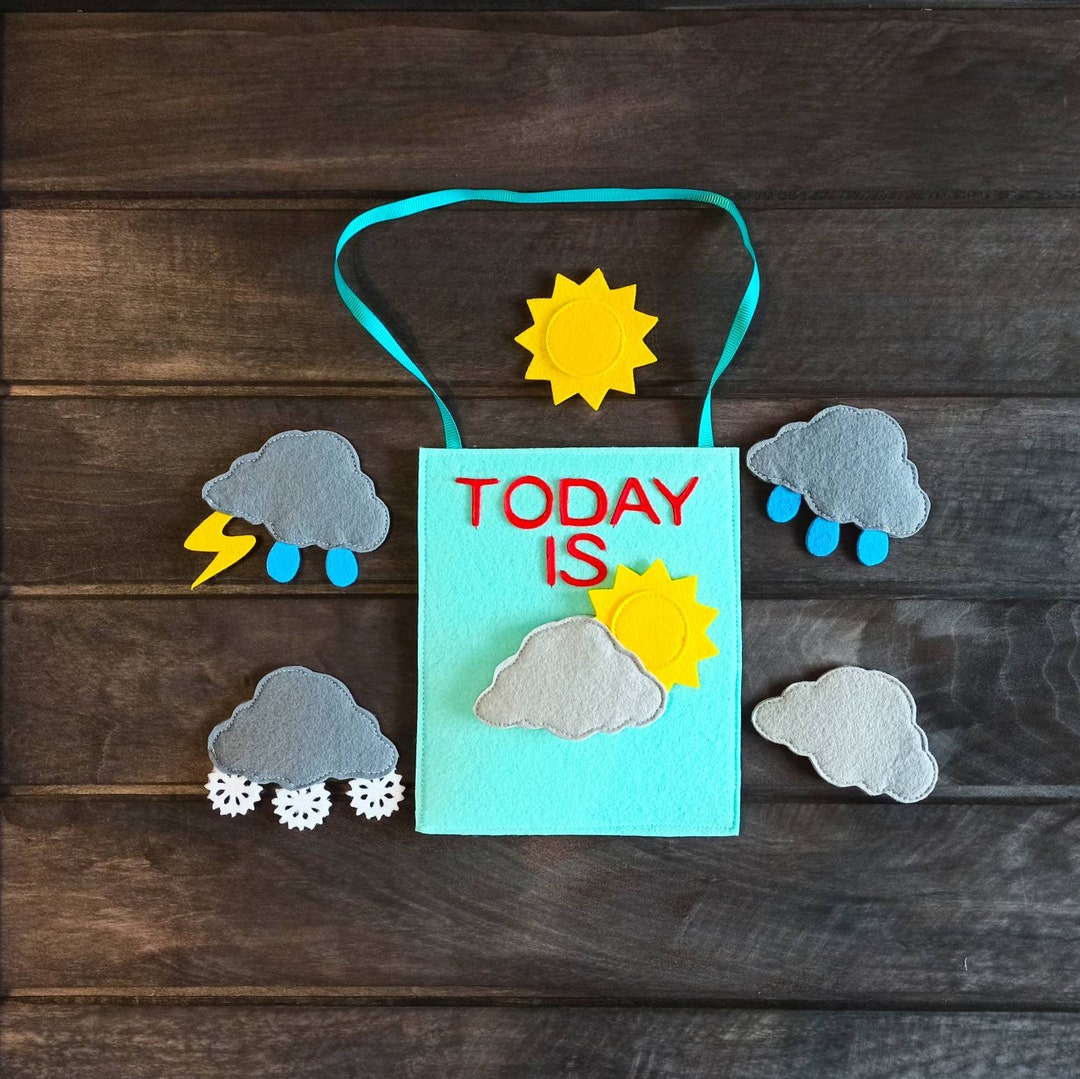 Felt Weather Chart for Kids: Educational Toy - Etsy