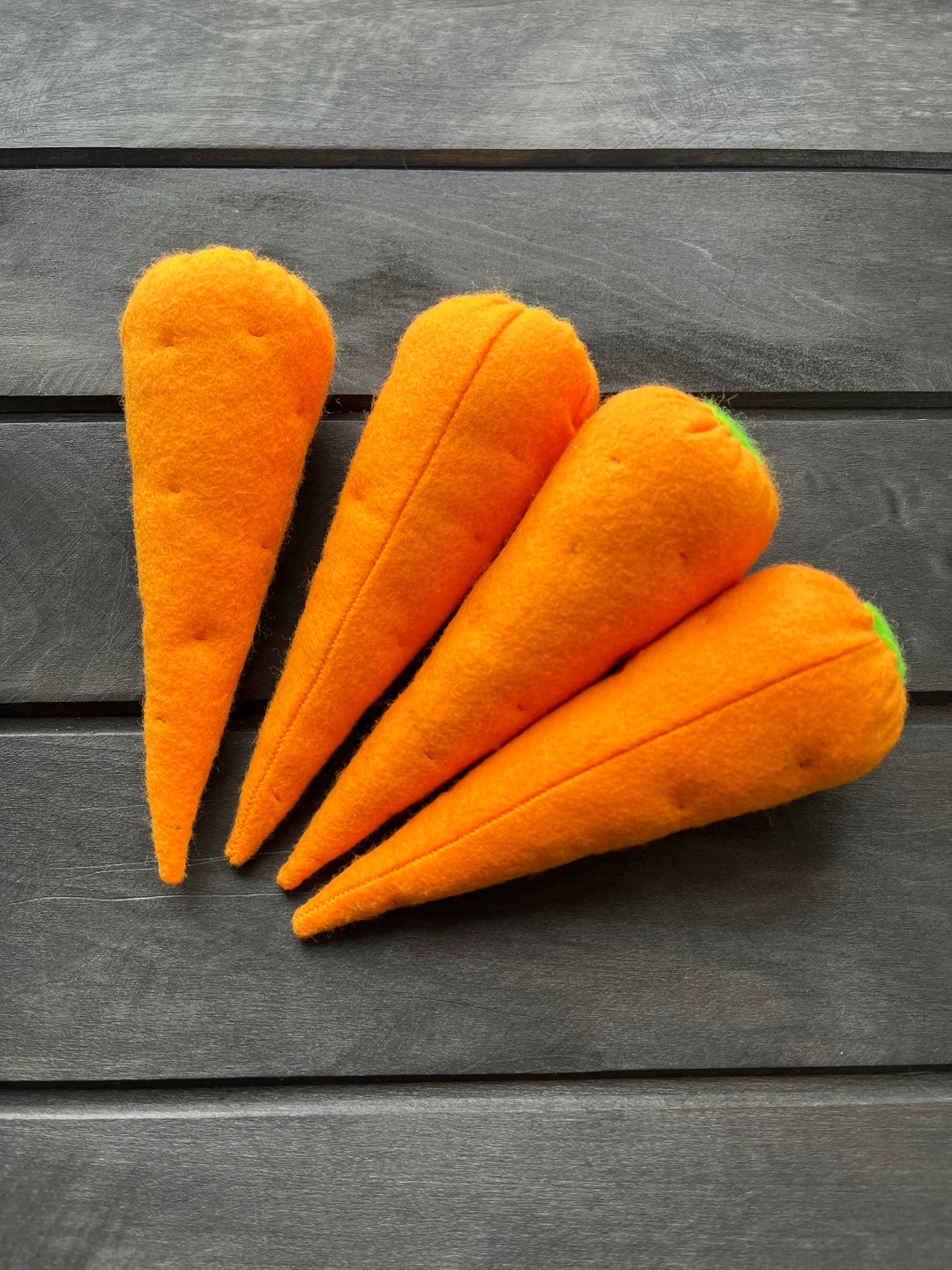 Interactive Felt Carrot for Pretend Play Kitchen Play - Kids Toy - Etsy