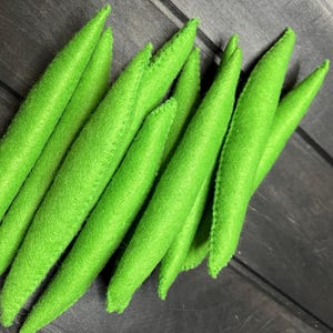 1 Felt Bean Pretend Play Food - Felt Vegetable - Fun Play Food for ...