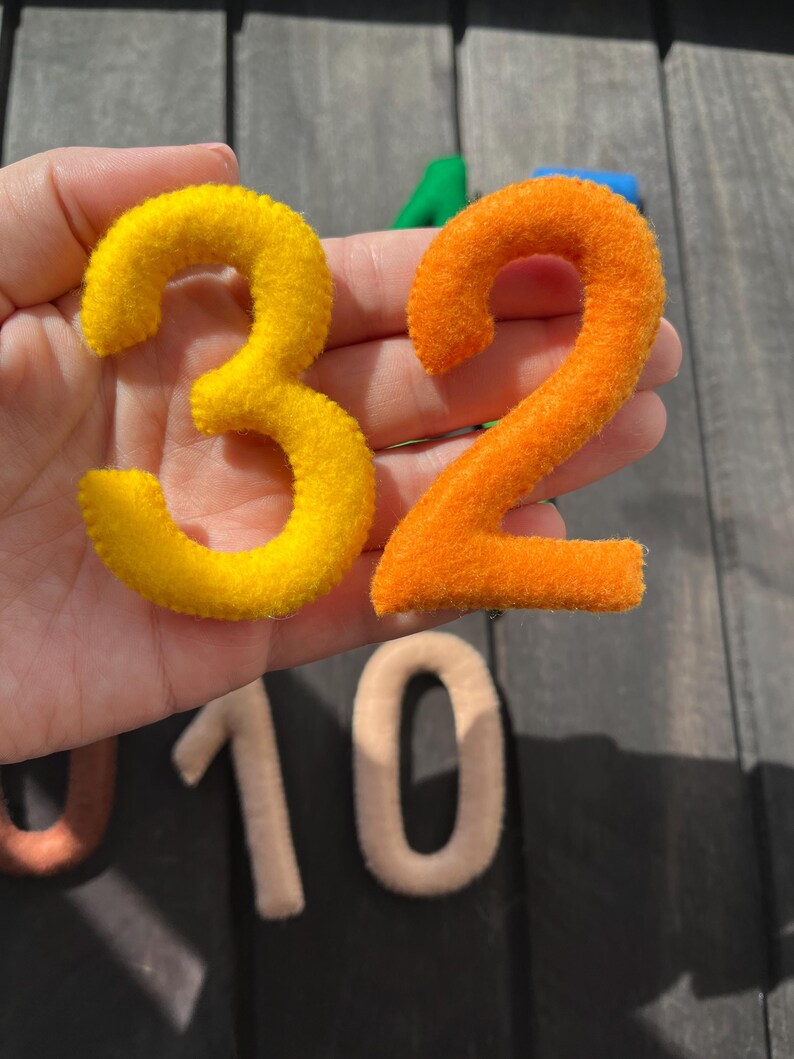 Educational Felt Numbers Toy - Colorful Math Game for Kids - Felt ...