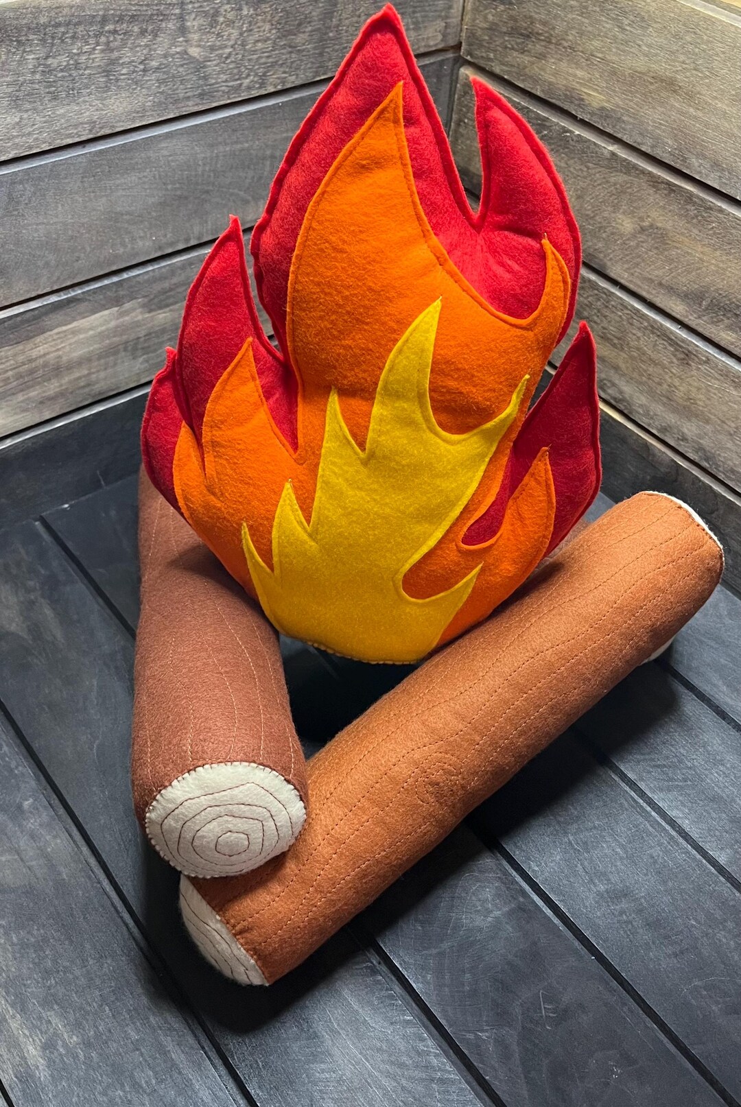 Felt Campfire Set for Kids - Camping Toys, Gifts for Kids, Felt Logs ...