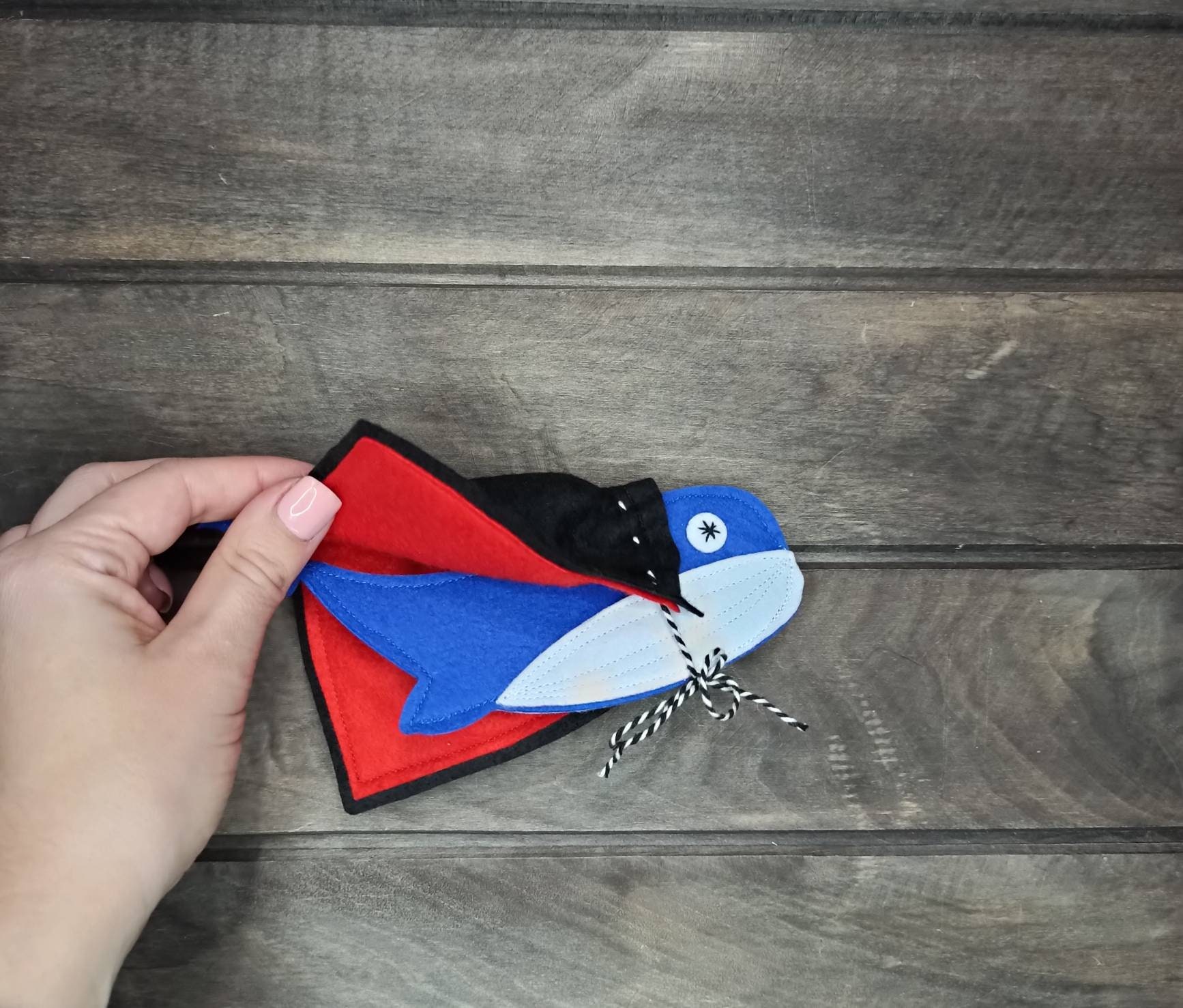 Felt Sea Animals Finger Puppets, Shark; Starfish; Jellyfish; Crab ...