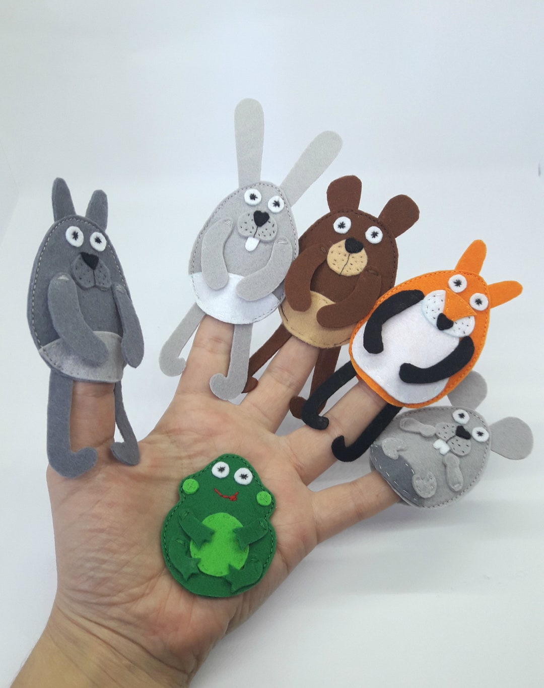 Felt Finger Puppets, Travel Toy for Kids - Etsy